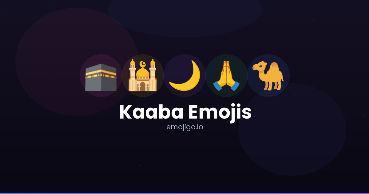 🕋🕌 Kaaba Emojis - Kopieren & Teilen